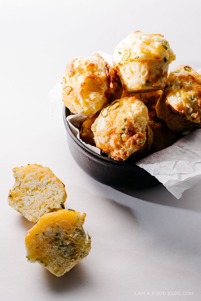 Sweet and Savory Cheddar Cheese Muffins · i am a food blog i am a food blog