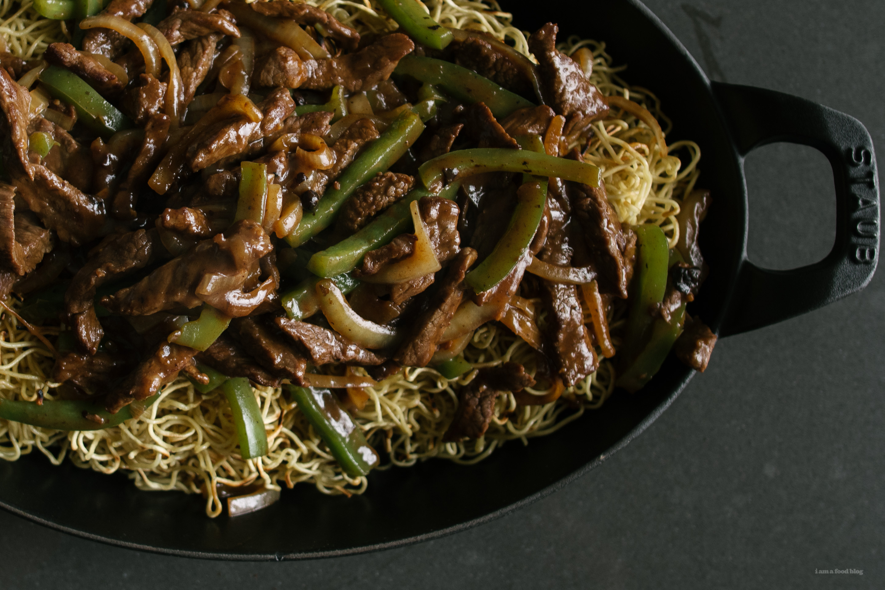 Take Out at Home: Black Bean Beef Chow Mein · i am a food blog i am a ...