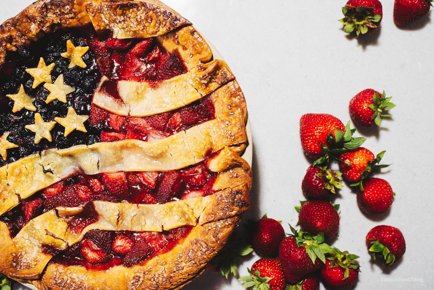 American Flag Pie Recipe · i am a food blog i am a food blog